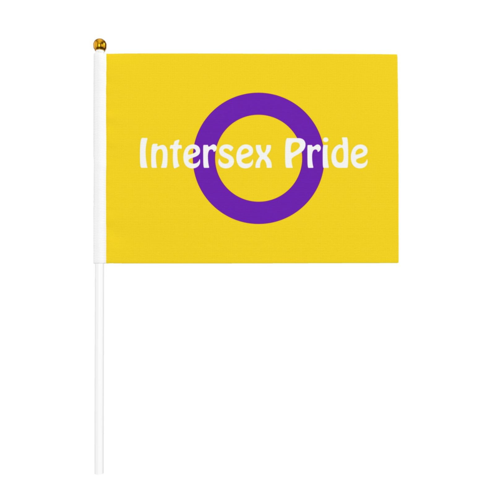 Intersex Pride Flaghand Held Small Mini Stick Flags Decorations International World Country