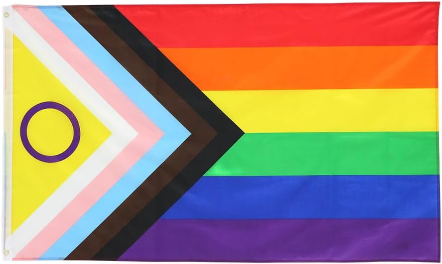 Intersex Progress Pride Flag 3x5Fts - All inclusive Lesbian Gay ...