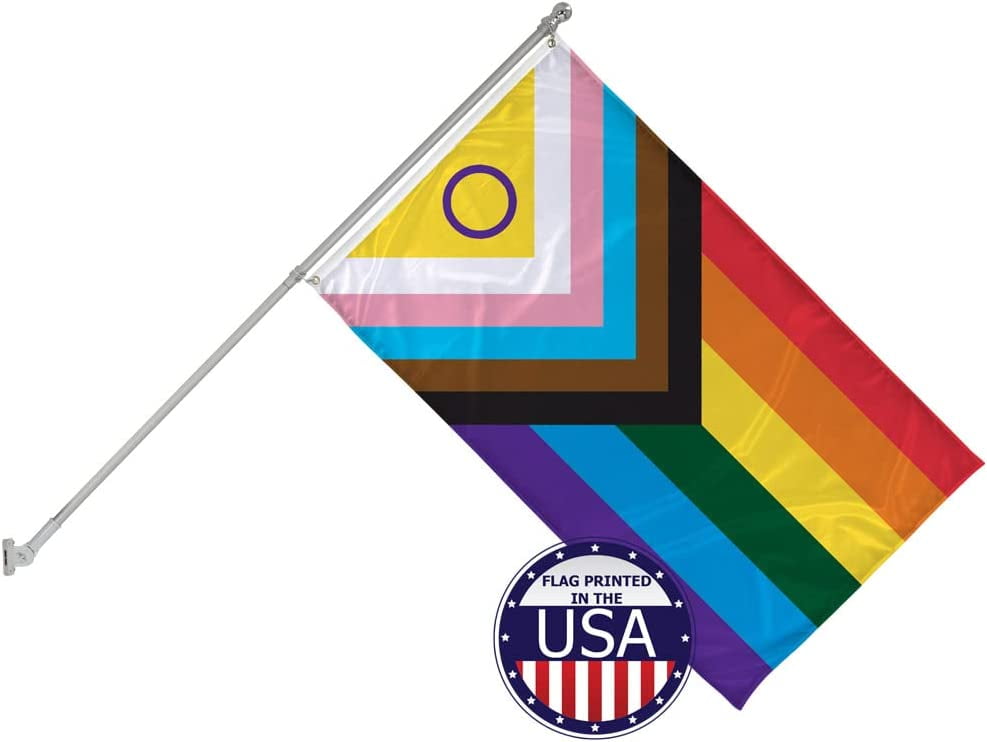 Intersex Progressive Pride Flag Lgbtqia Rainbow Flag For New House