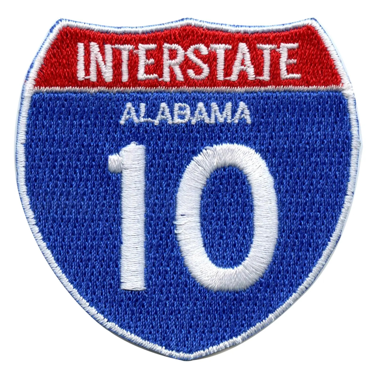 Interstate 10 I-10 Road Sign Embroidered Iron On Patch - Walmart.com