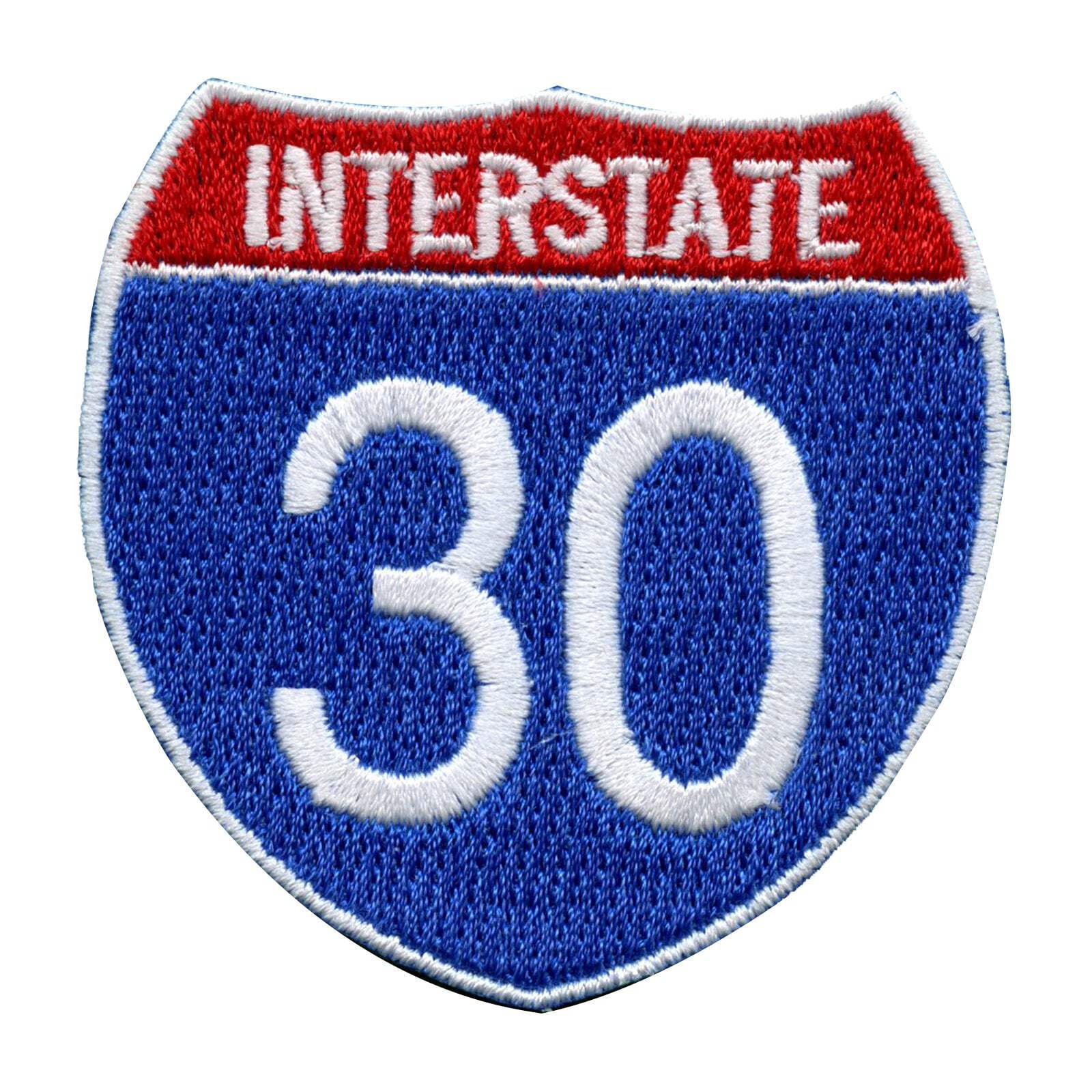 Interstate 30 I-30 Freeway Sign Embroidered Iron On Patch - Walmart.com