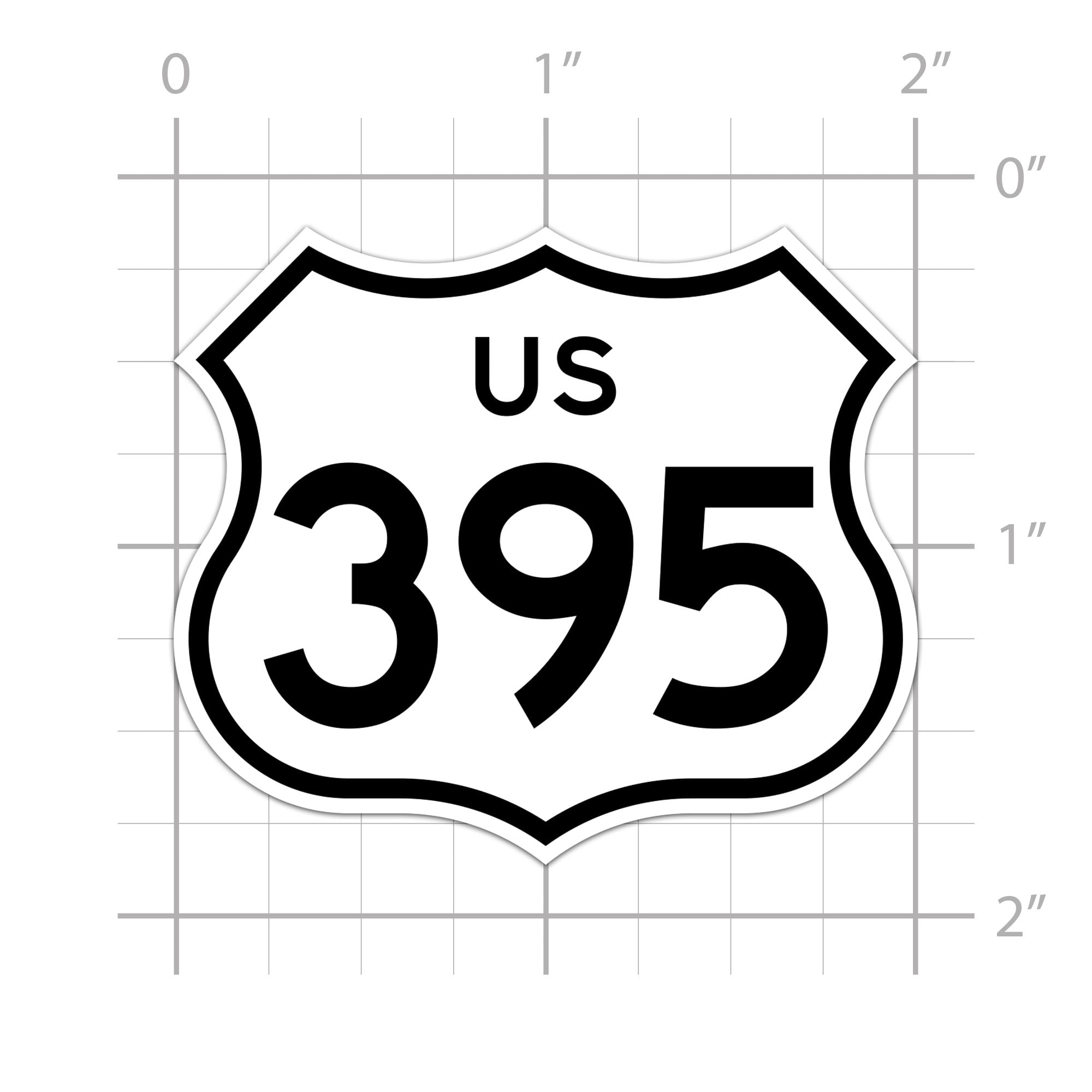 Interstate 395 Sign Sticker for water bottle phone tumbler hard ...