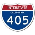Interstate 405 Freeway Sign Shaped Bumper 3M Reflective sticker| Los ...