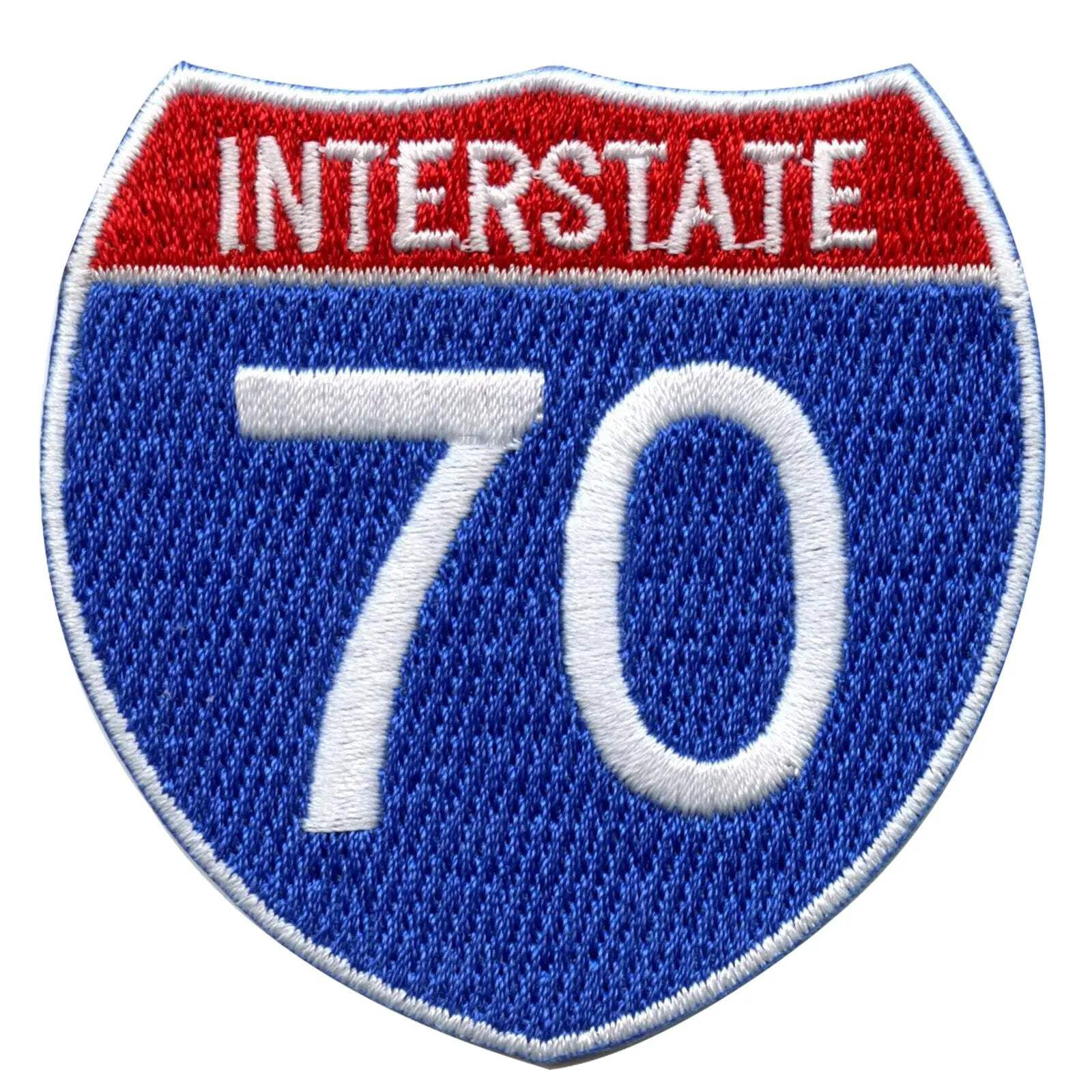 Interstate 70 I-70 Freeway Sign Embroidered Iron On Patch - Walmart.com
