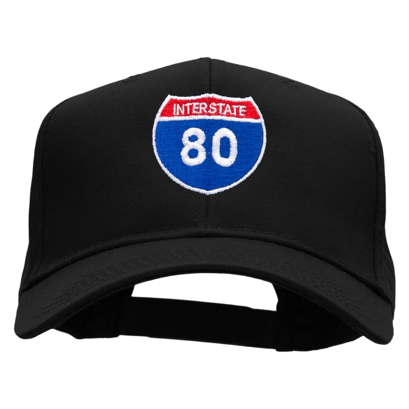 Interstate 80 Solid Cotton Twill Low Profile Snap Cap - Black OSFM ...