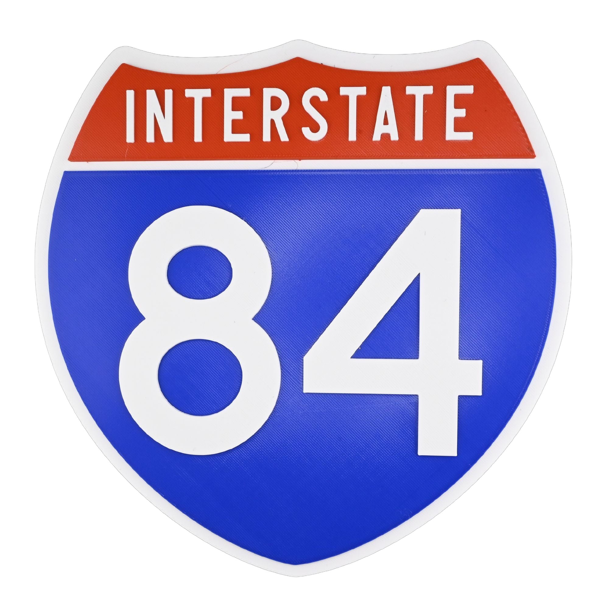 Interstate 84 Road Sign Replica | 8.53 x 8.54 Inches | Blue with White ...