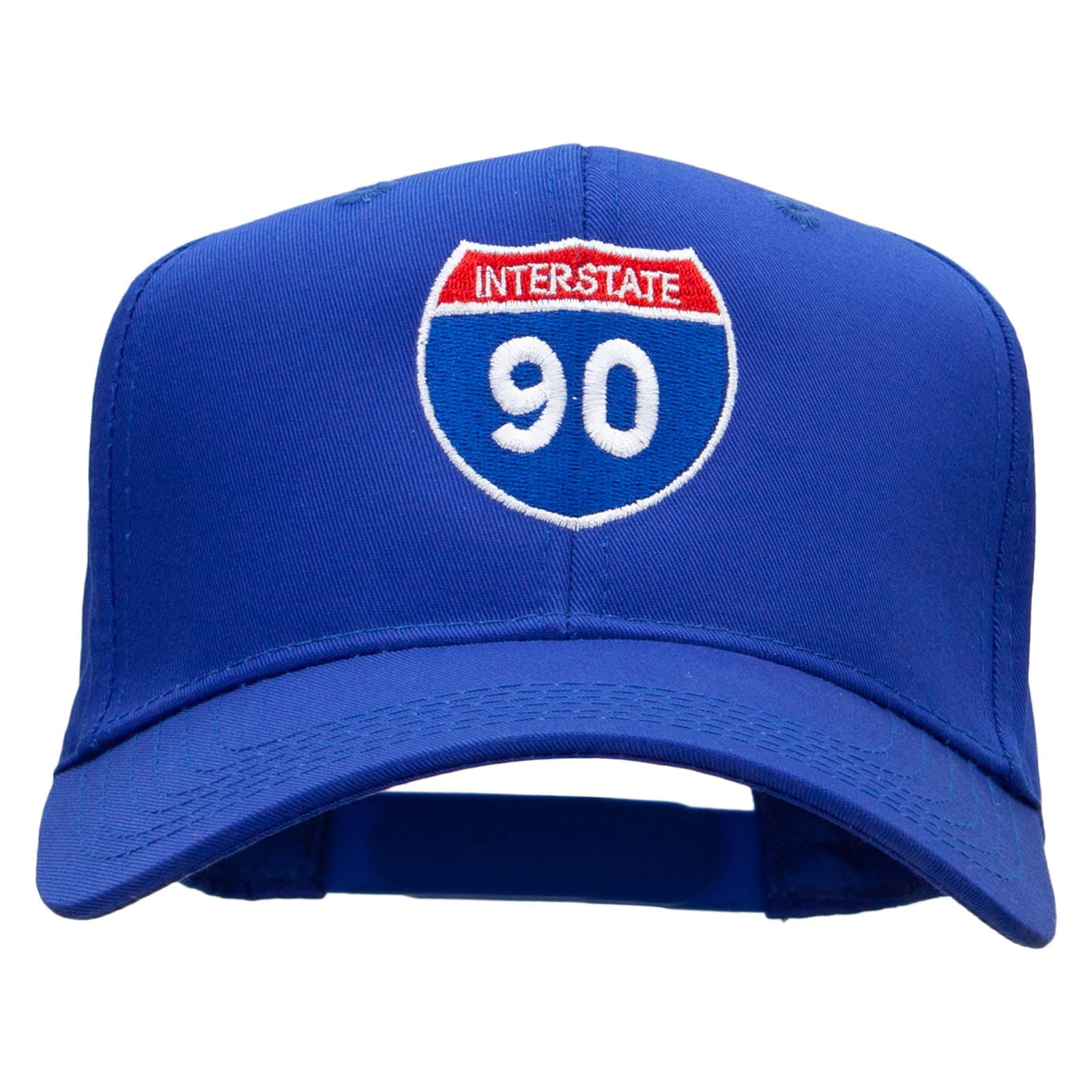 Interstate 90 Solid Cotton Twill Low Profile Snap Cap - Royal OSFM ...