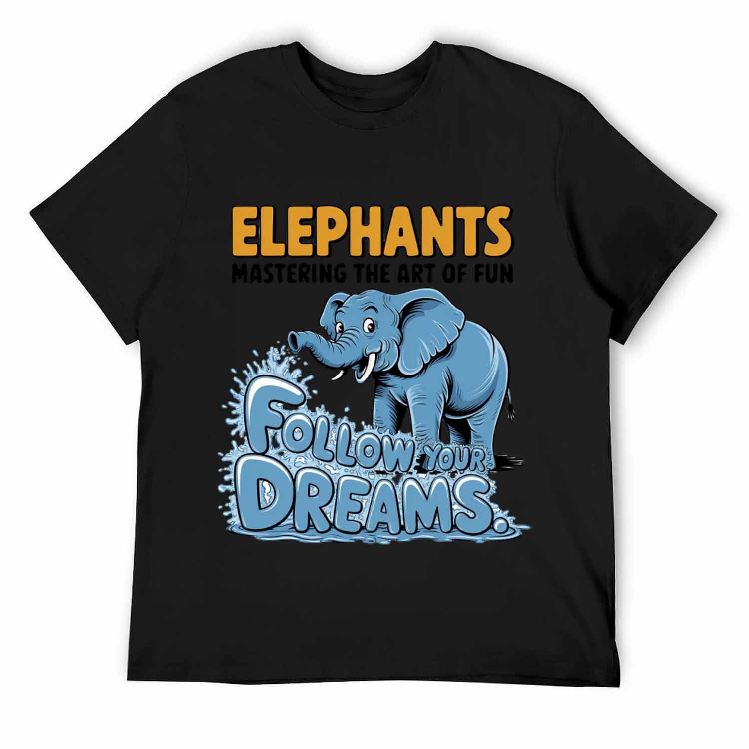 Interstate Apparel Inc Men'S Grunge Elephants Mastering The Art Of ...