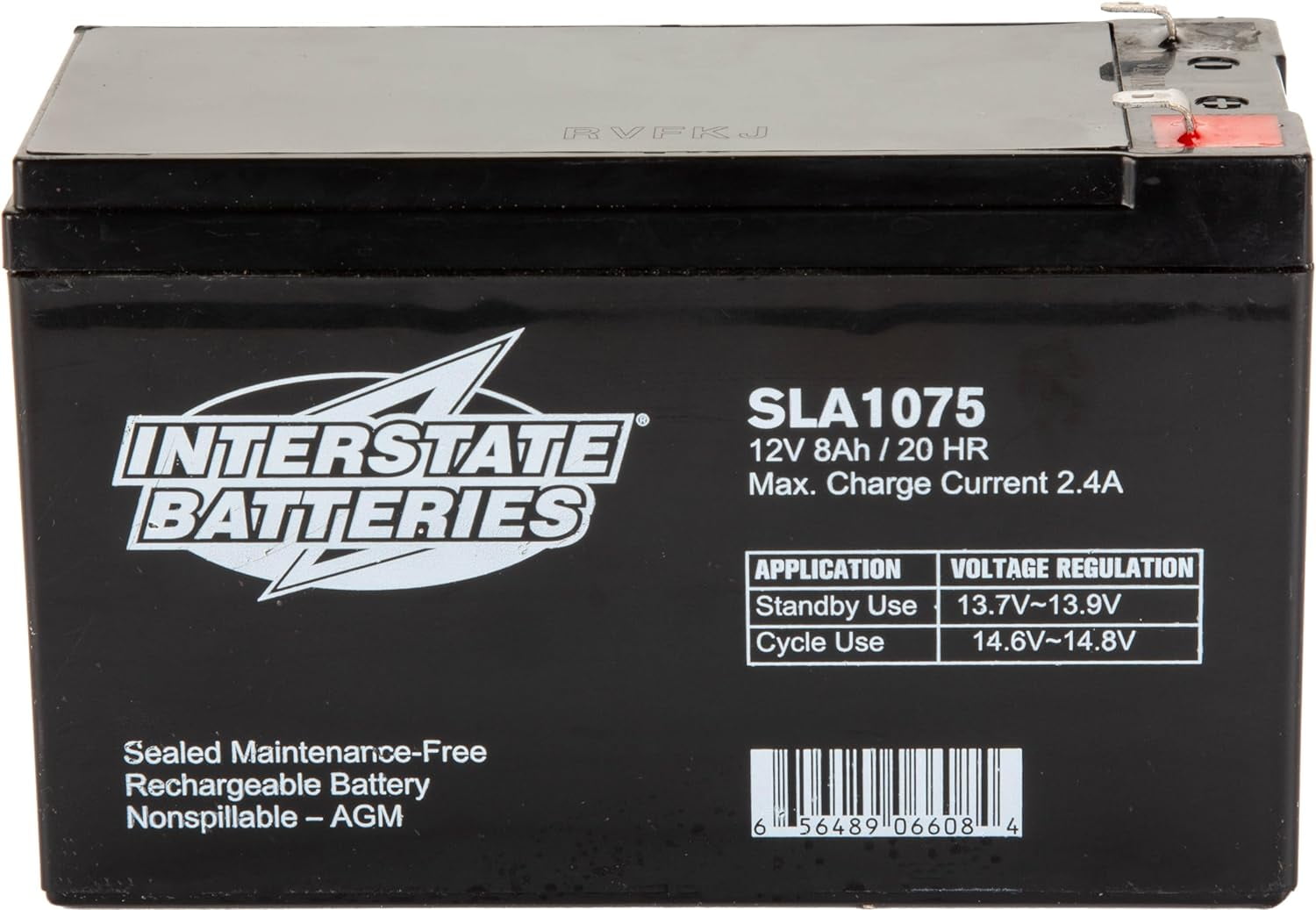 Interstate Batteries 12V 8Ah Battery (SLA1075) Sealed Lead Acid ...