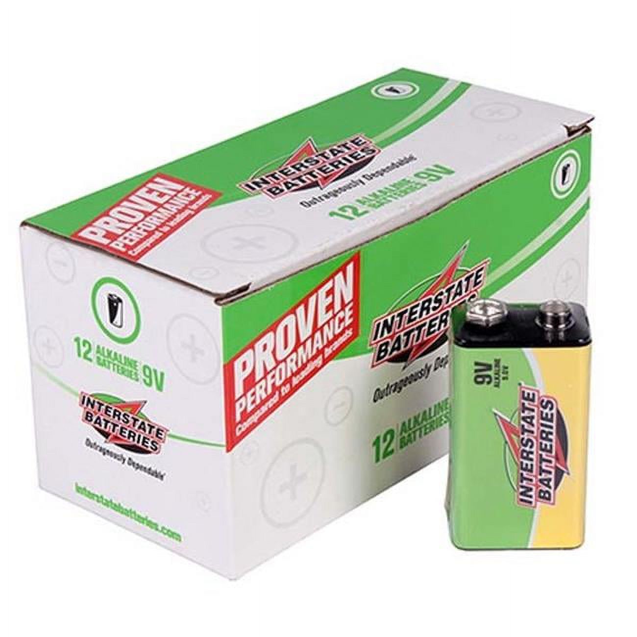 Interstate Batteries Alkaline Battery 9V - 12 Count - Walmart.com