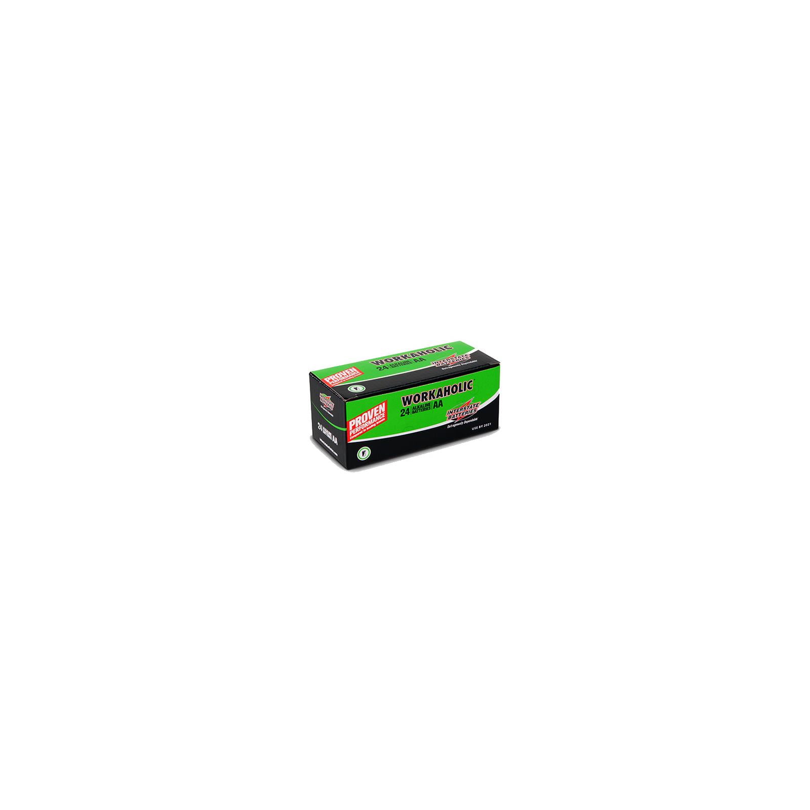 INTERSTATE ALL BATTERY CTR Workaholic Alkaline Battery, "AA", 24-Pk ...