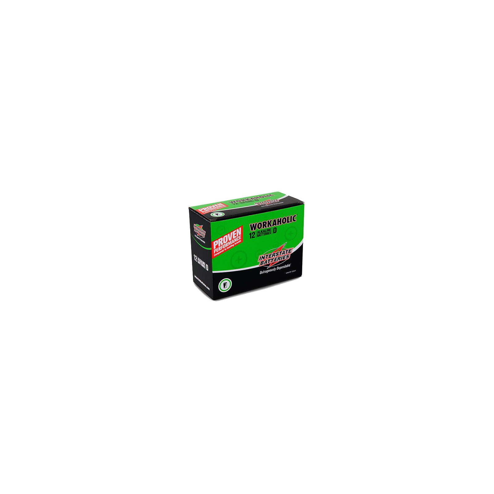 Interstate DRY0085 Workaholic Alkaline Battery, D, 12-Pk. - Quantity 1 ...