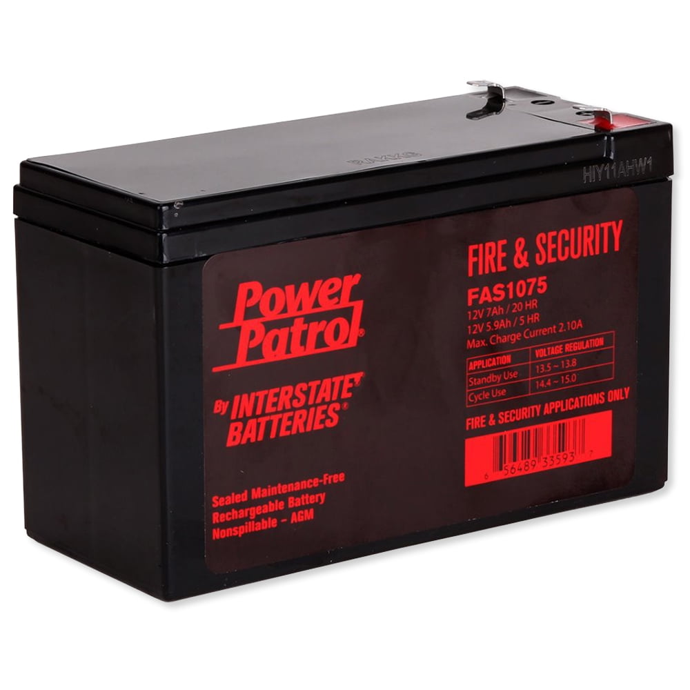 Interstate Batteries Power Patrol 12V 7Ah Fire & Security Battery ...
