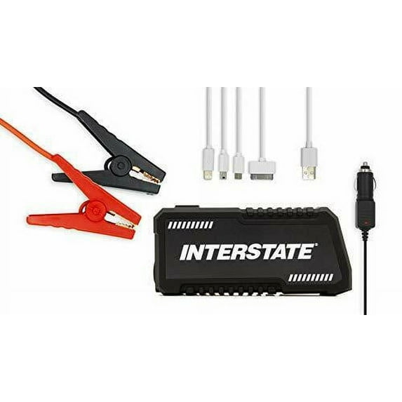 Interstate Portable Automotive Jump Starter - Mini Battery Booster Pack, USB Output PWR7010 650A ...