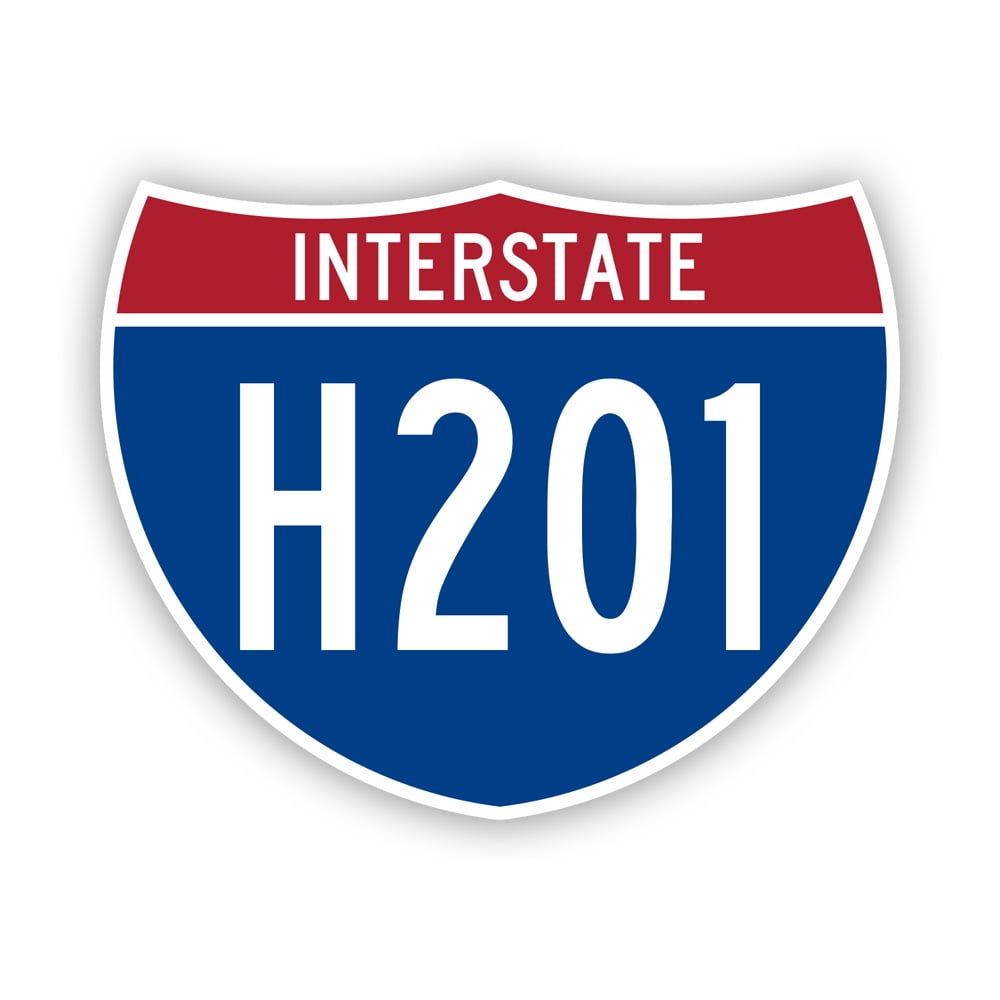 Interstate H-201 H201 Sticker Decal - Self Adhesive Vinyl ...