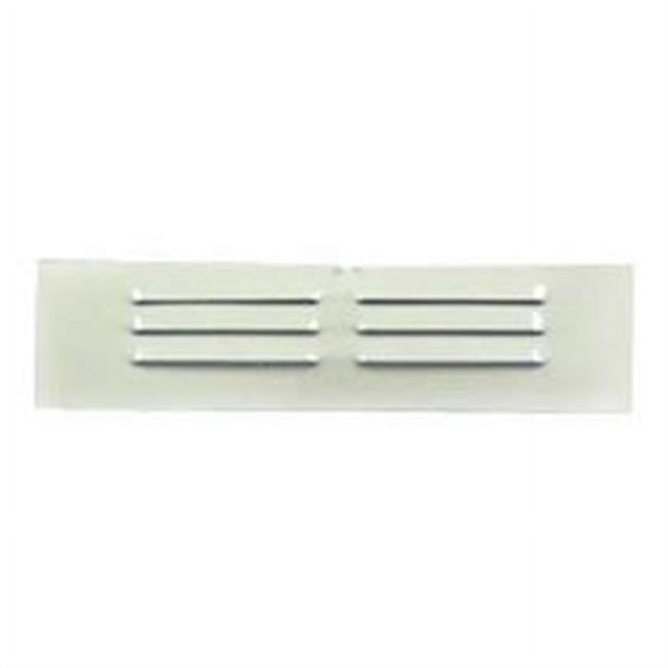 Interstate Metal 22-0618 4" x 7" Colonial White Louver Plate - Walmart.com
