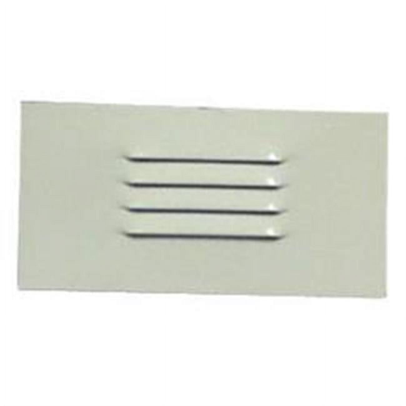 Interstate Metal 22-0623 6" x 12" Colonial White Louver Plate - Walmart.com