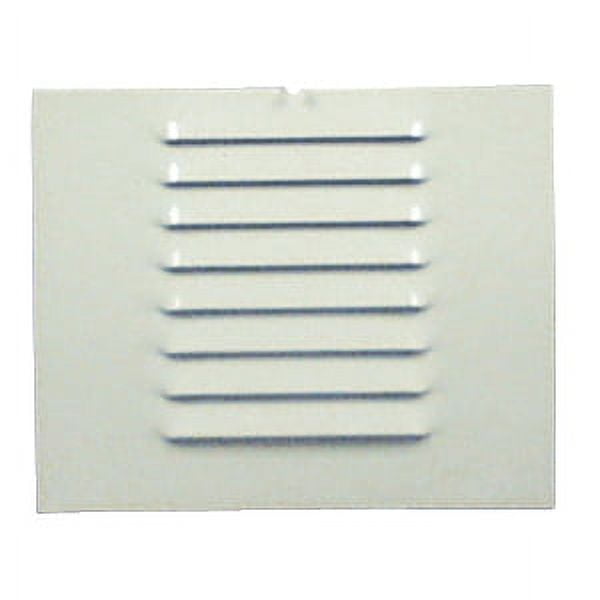 Interstate Metal 22-0625 8-1/8" x 7" Colonial White Louver Plate ...