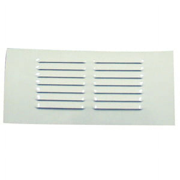Interstate Metal 22-0631 8-1/8" x 18" Colonial White Louver Plate ...