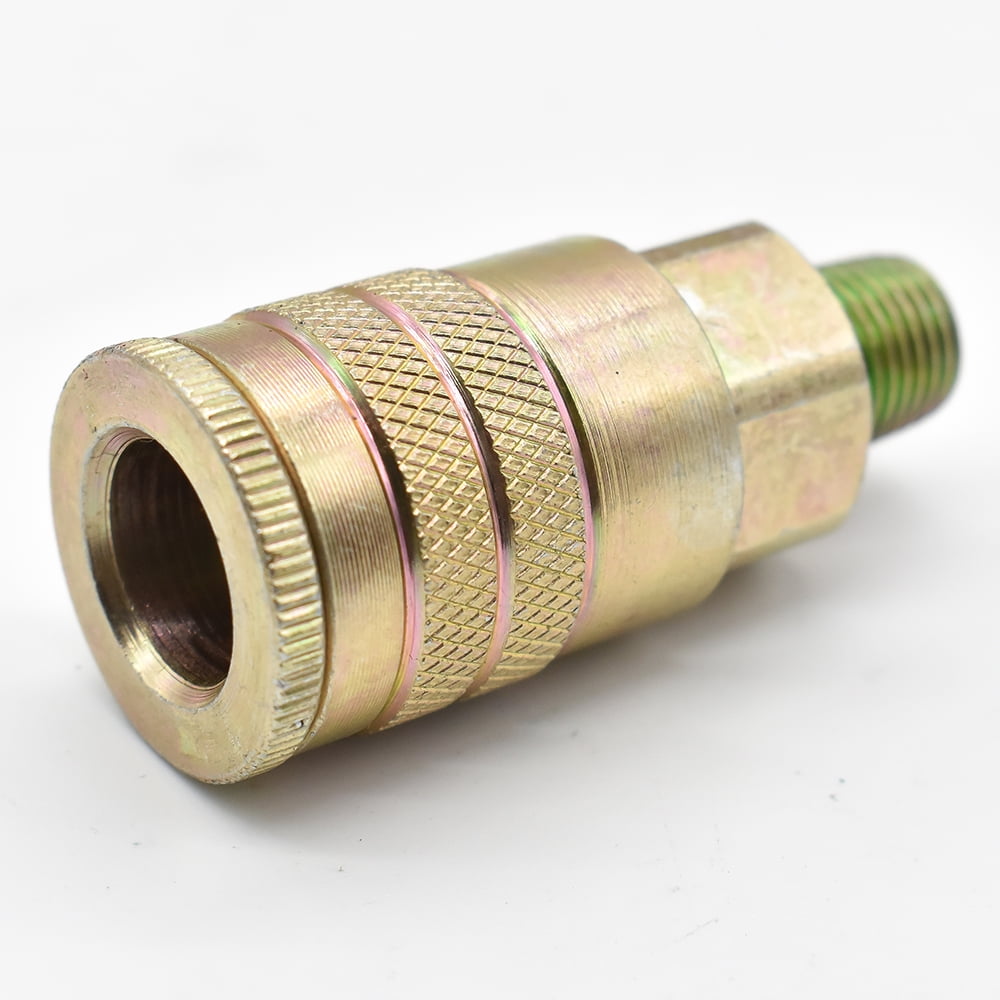 Interstate Pneumatics CH641 3/8 Inch Industrial Steel Coupler x 1/4 ...