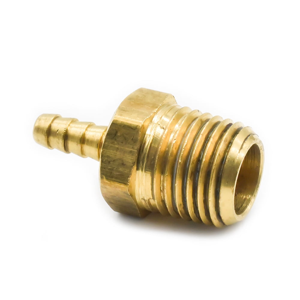 Interstate Pneumatics FM42 Brass Hose Barb Fitting, Connector, 1/8 Inch ...
