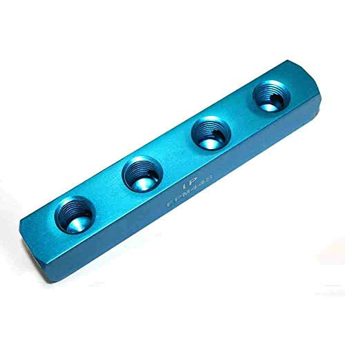 Interstate Pneumatics FPM44S Aluminum Rectangle Pencil Manifold 4 Way ...