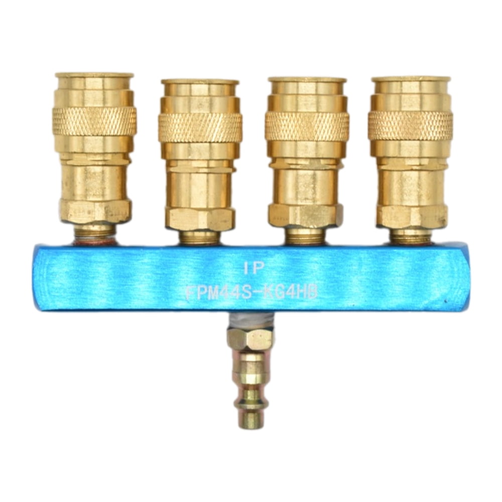 Interstate Pneumatics FPM44S-KG4HB Aluminum Rectangular Manifold with ...