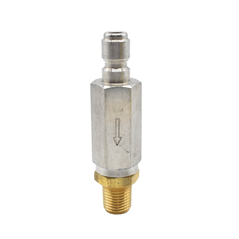 Interstate Pneumatics PW7160 1/4" Stainless Steel Plug x 1/4" Male NPT ...