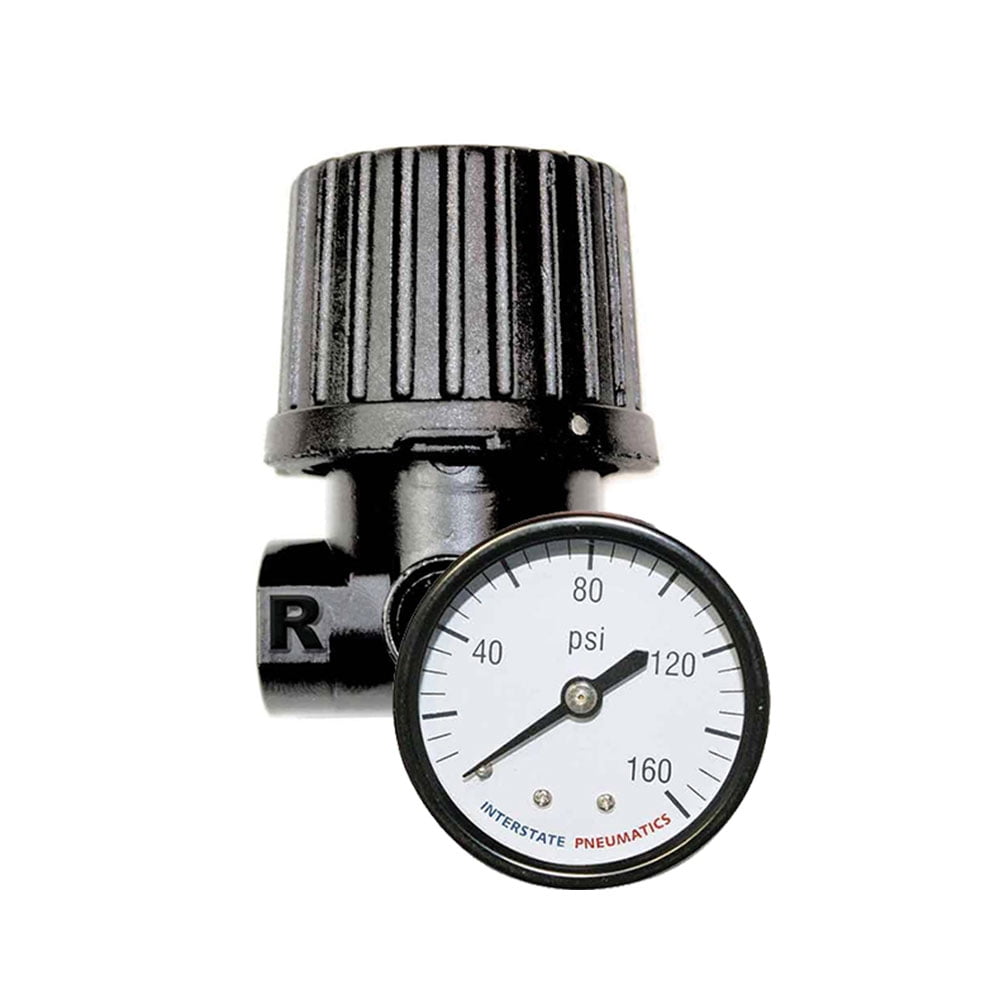 Interstate Pneumatics WR1120RL 1/4 Inch Mini Metal IN-Line Regulator ...