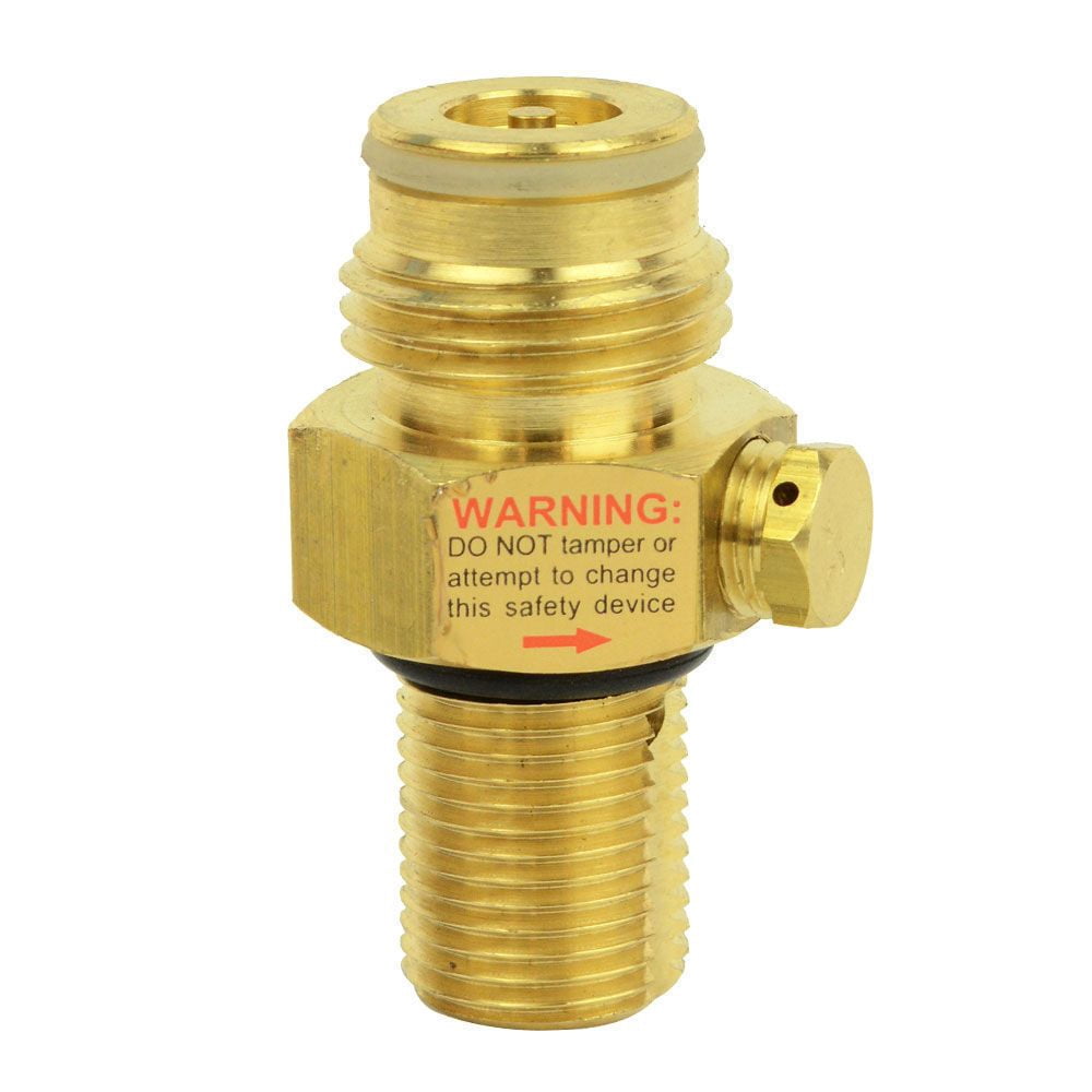 Interstate Pneumatics WRCO2-PV Brass Pin Valve for CO2 Paintball Tank ...