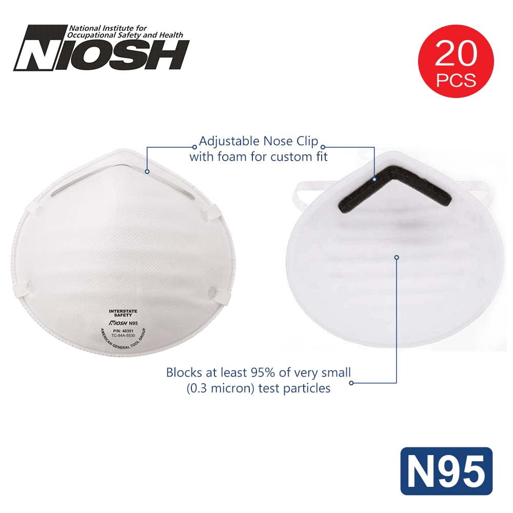Interstate Safety Industrial Particulate Respirator / Safety MaskNIOSH ...