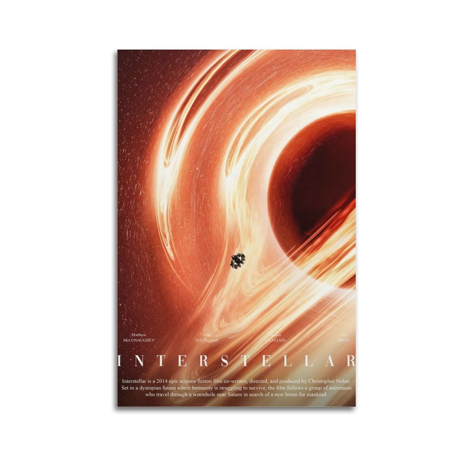 Interstellar 1 Poster Wall Art Canvas Aesthetic Music And Movies ...