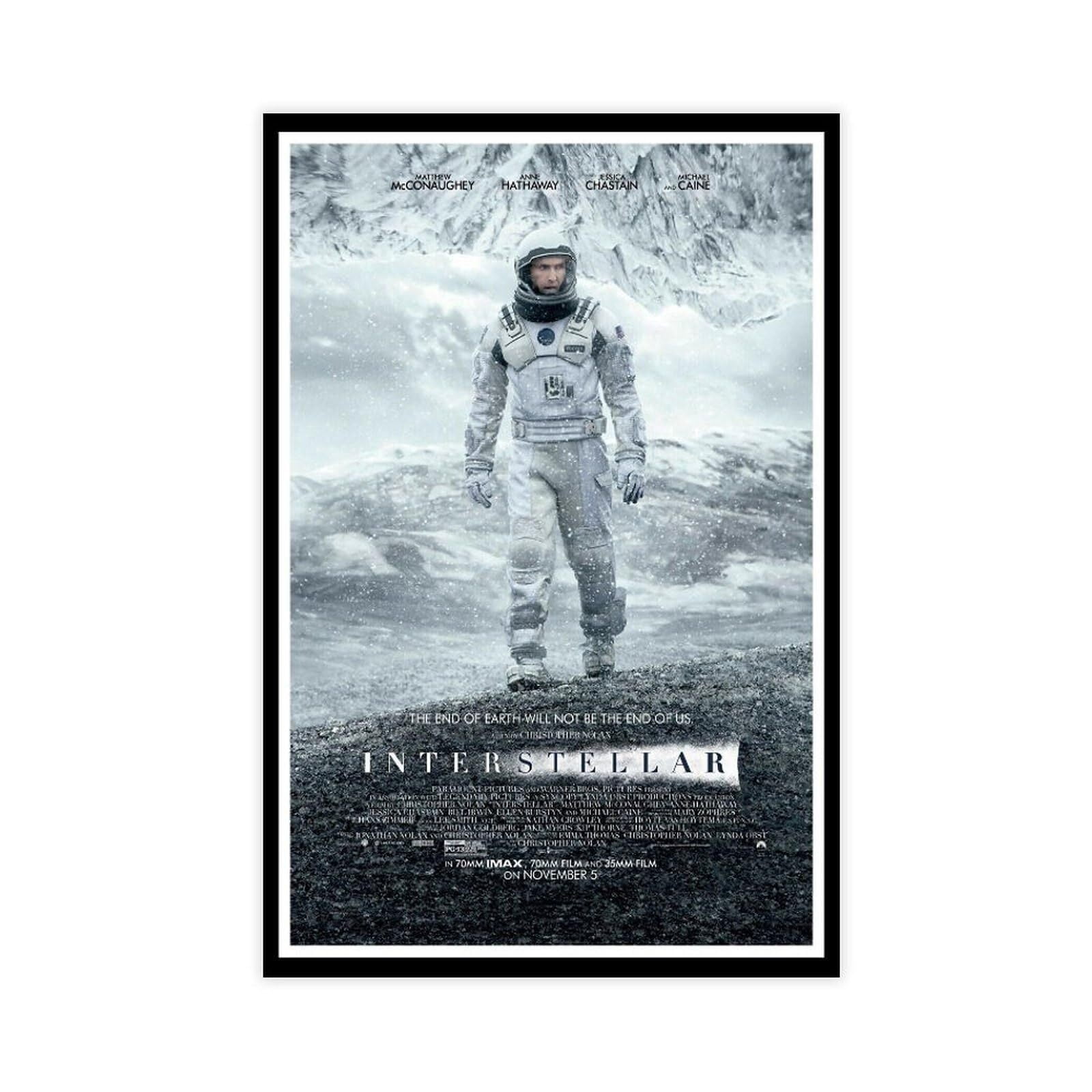 Interstellar Movie Canvas Poster Bedroom Decor Landscape Office Room ...
