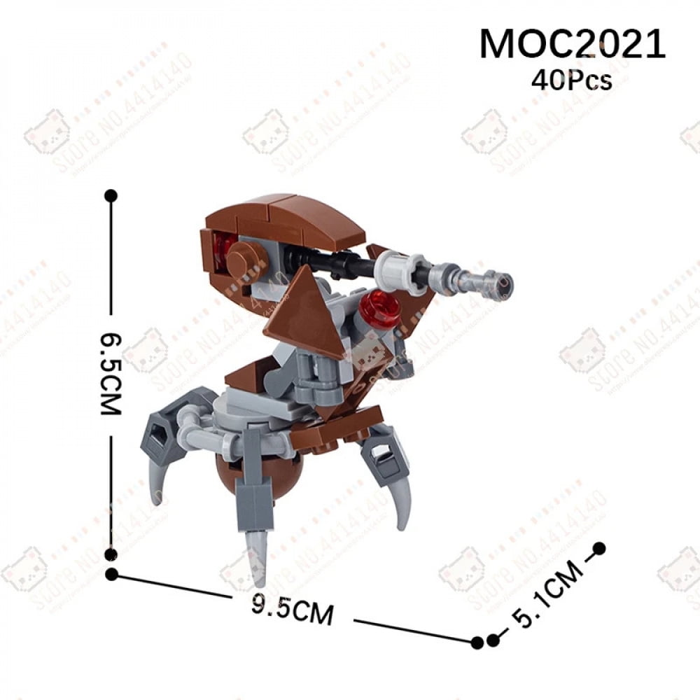 Interstellar Movie Droids MOC Building Blocks DIY Sci-Fi Spider ...