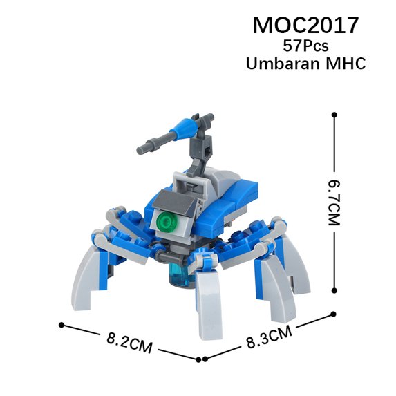MOC Alien Droid Robot Space War Animal Sci-Fi Movie Figure Building ...