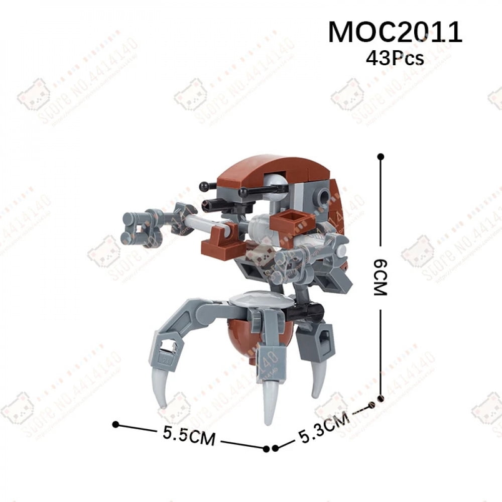 Interstellar Movie Droids MOC Building Blocks DIY Sci-Fi Spider ...