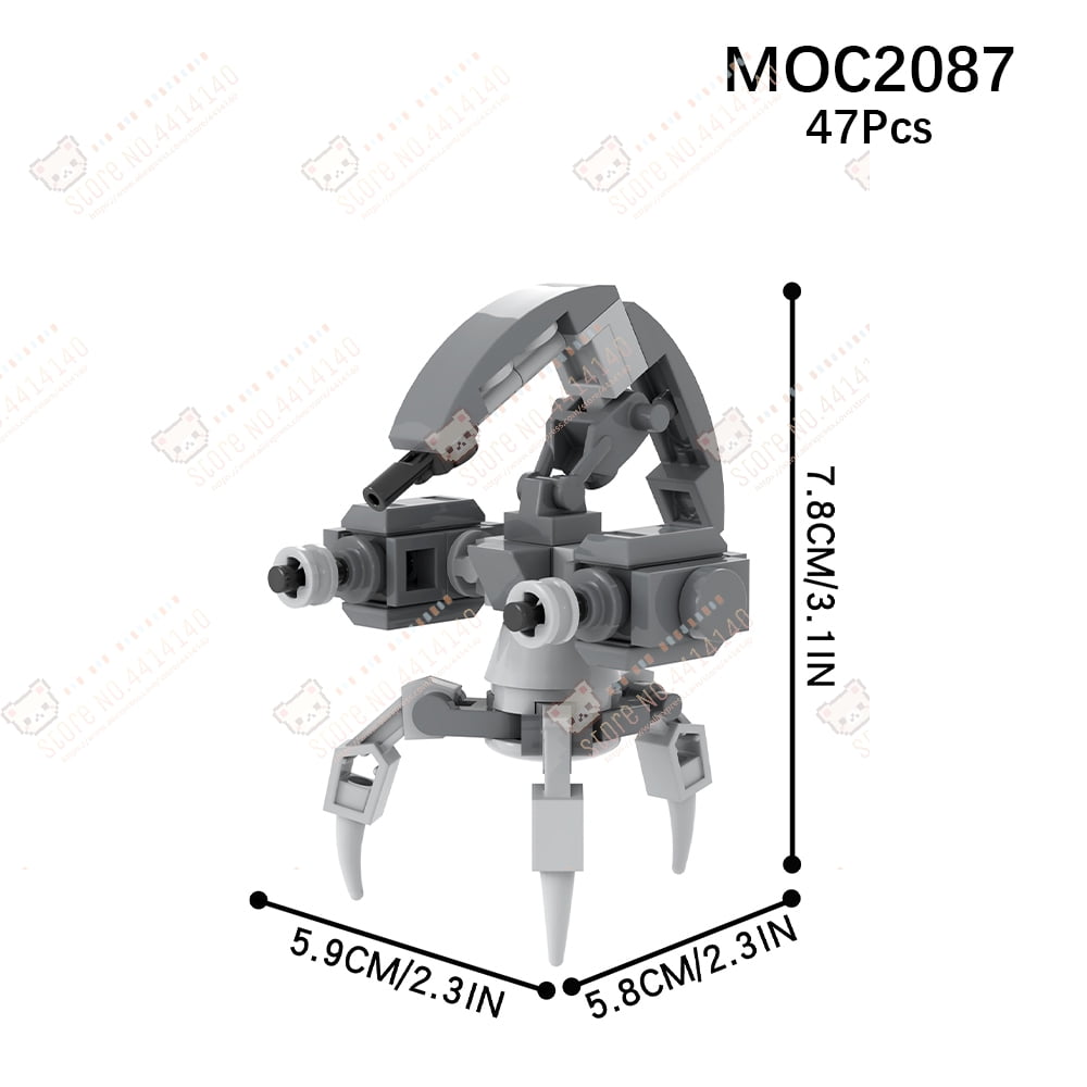 Interstellar Movie Droids MOC Building Blocks DIY Sci-Fi Spider ...
