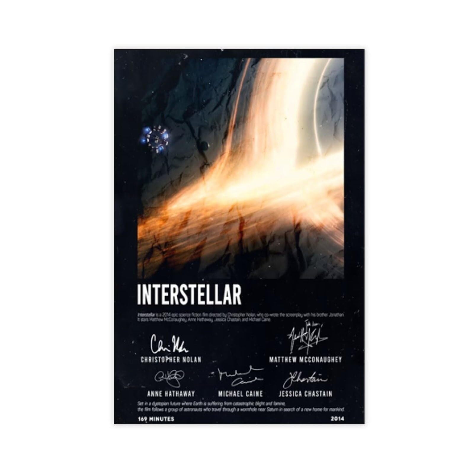 Interstellar Movie Poster (3) Canvas Poster Bedroom Decor Landscape Office Room Decor Gift ...