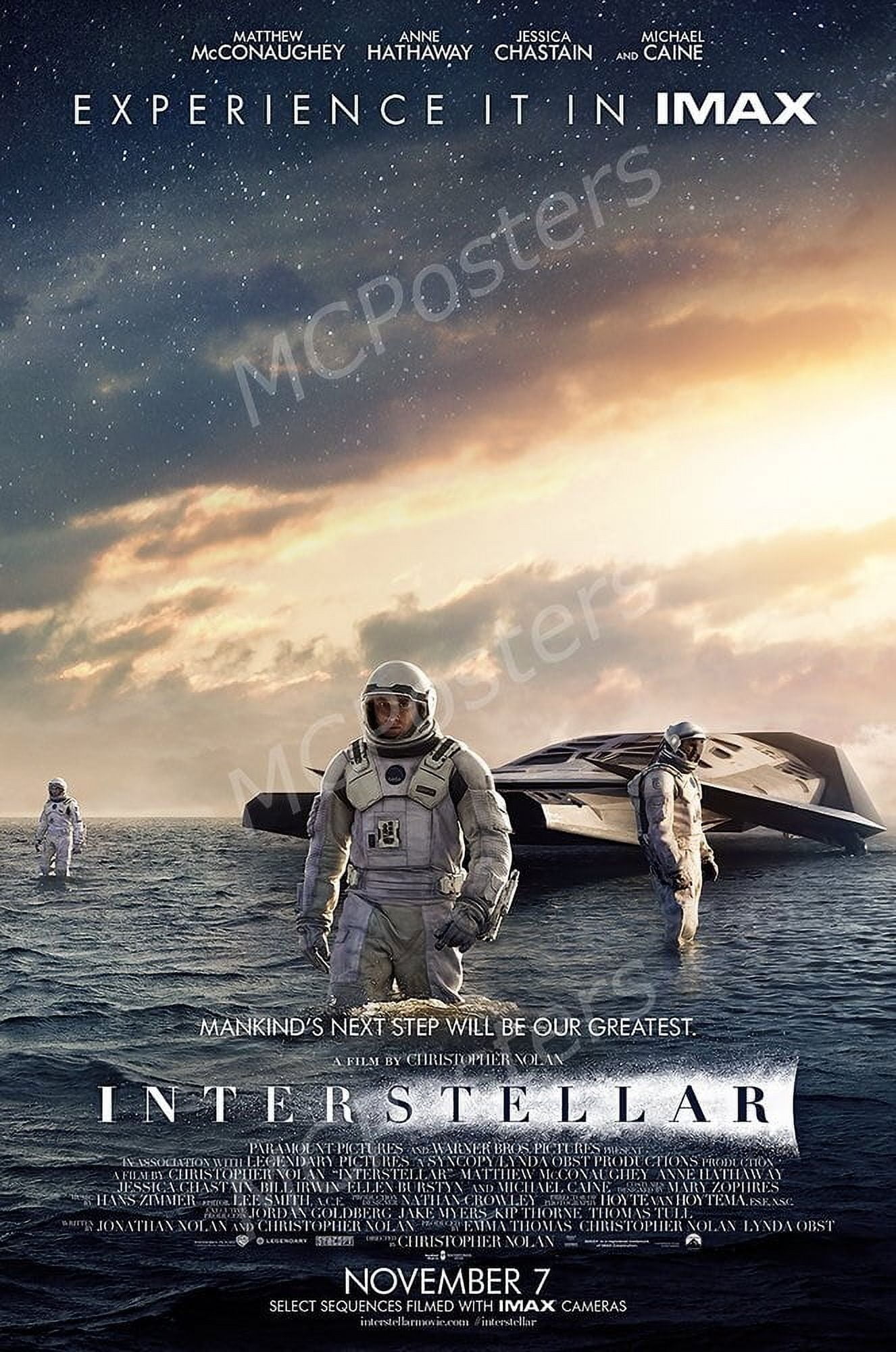 Interstellar Movie Poster - Walmart.com