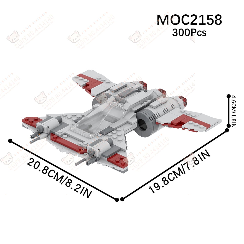 Interstellar Movie Starfighters MOC Building Blocks DIY Sci-Fi Action ...