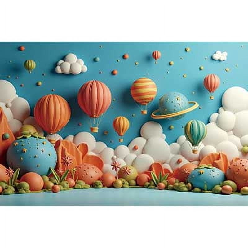Interstellar Travel Birthday Backdrop Photography 3D Cartoon Universe ...