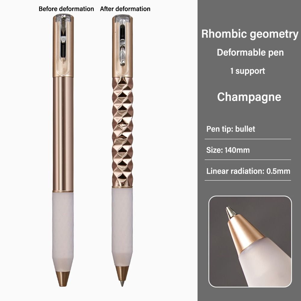 Intersting Gift Geometric Deformation Metal Writing Tools Shape Change ...