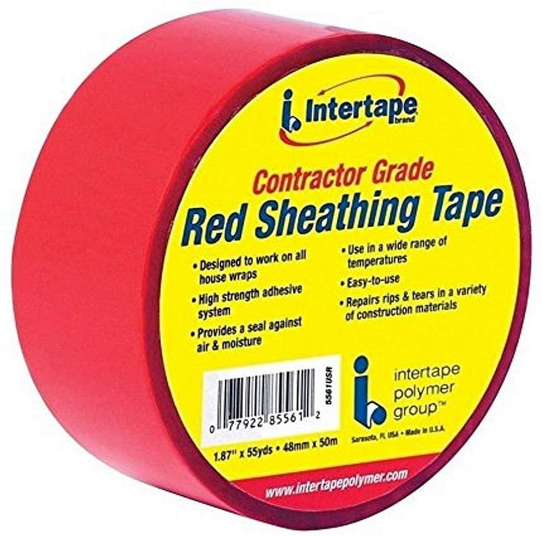 Intertape Polymer Sheathing Tape 5561USR - Red - 2" x 55 Yards Ducting ...