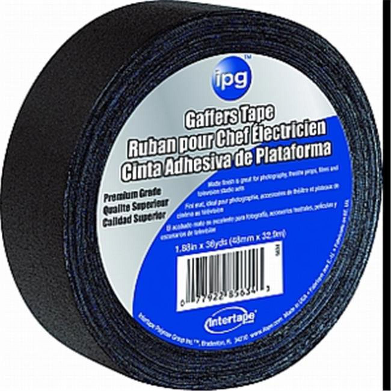 Intertape Polymer Group 5638 2 in. x 60 Yard Black Gaffers Tape ...