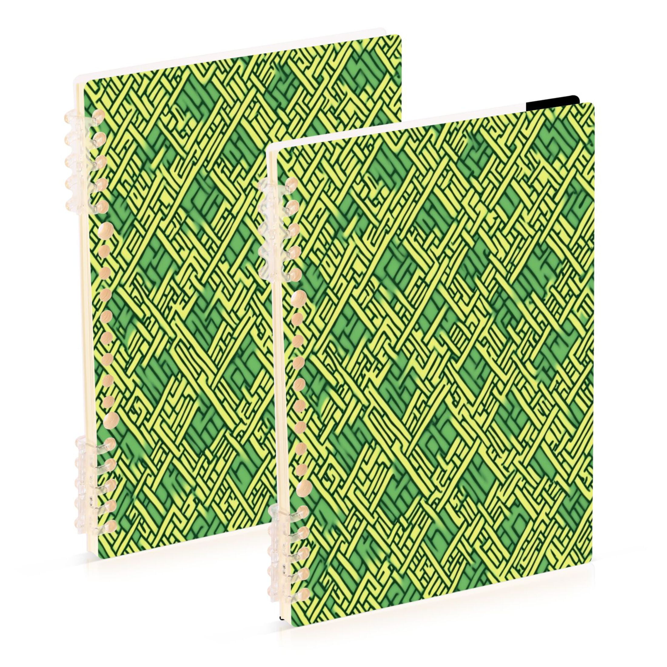 Intertwined Celtic Knots 2-Piece A5 PP Notebooks, Adjustable Rings, 80g ...