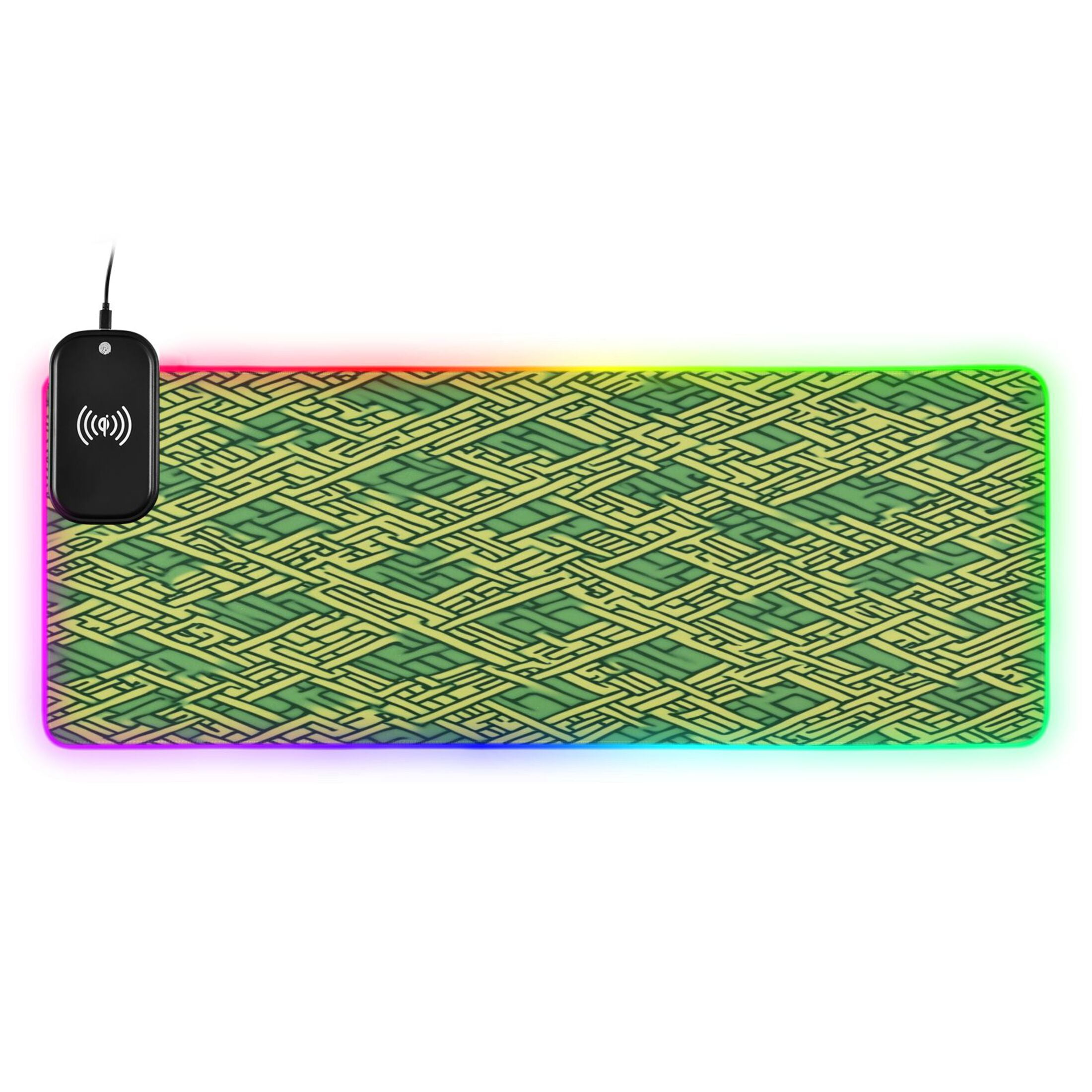 Intertwined Celtic Knots Large RGB Gaming Mouse Pad with Fast Wireless ...