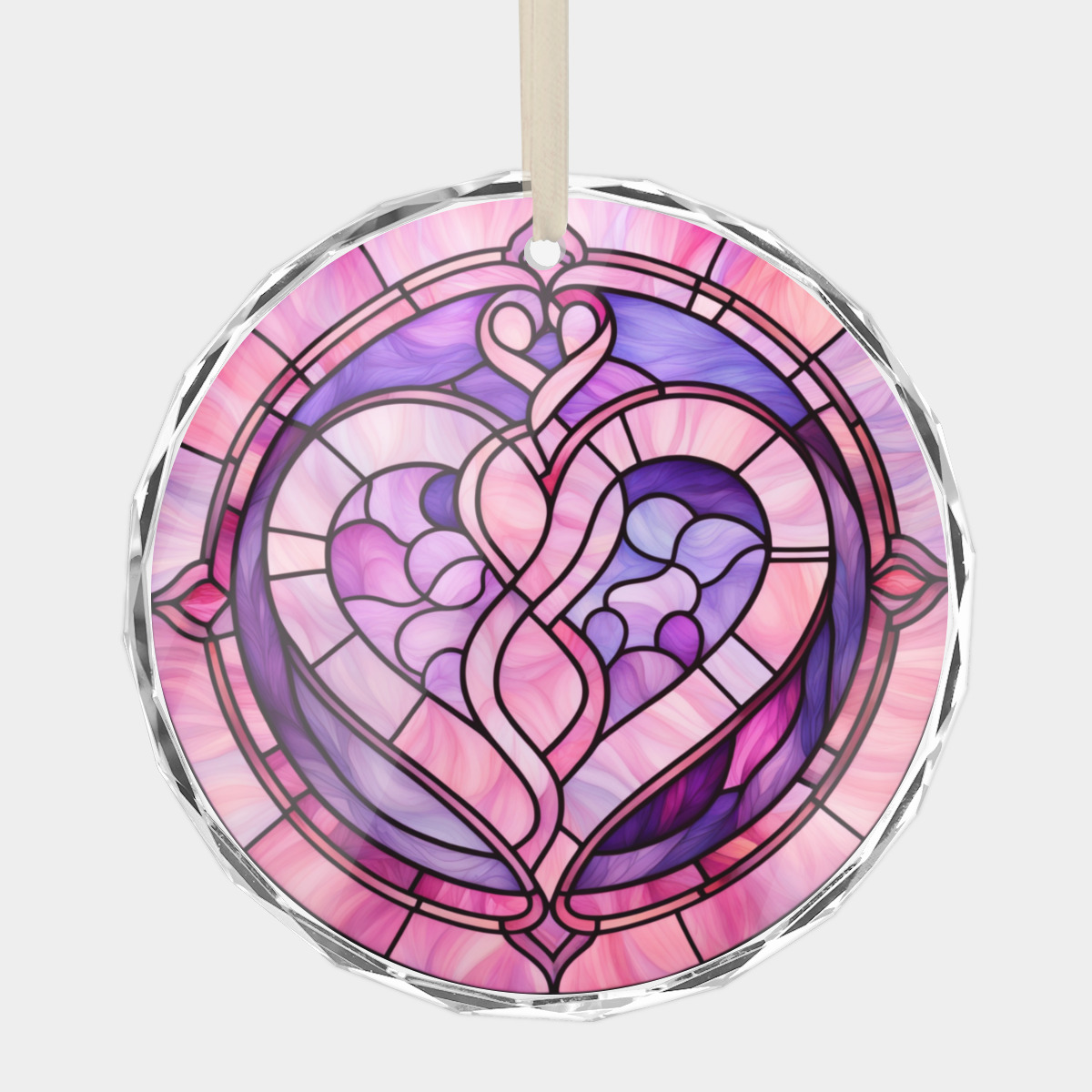 Intertwined Heart Romantic Lovers New Couple Anniversary Crystal Glass ...