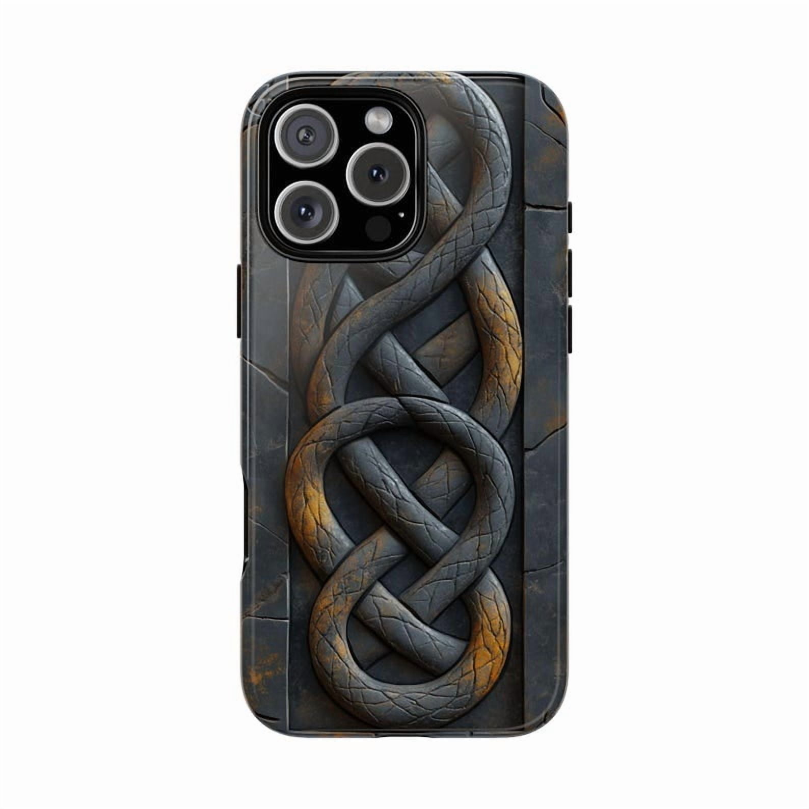 Intertwined Norse Rune Viking Stone Knot Engraved Artwork Phone Case ...