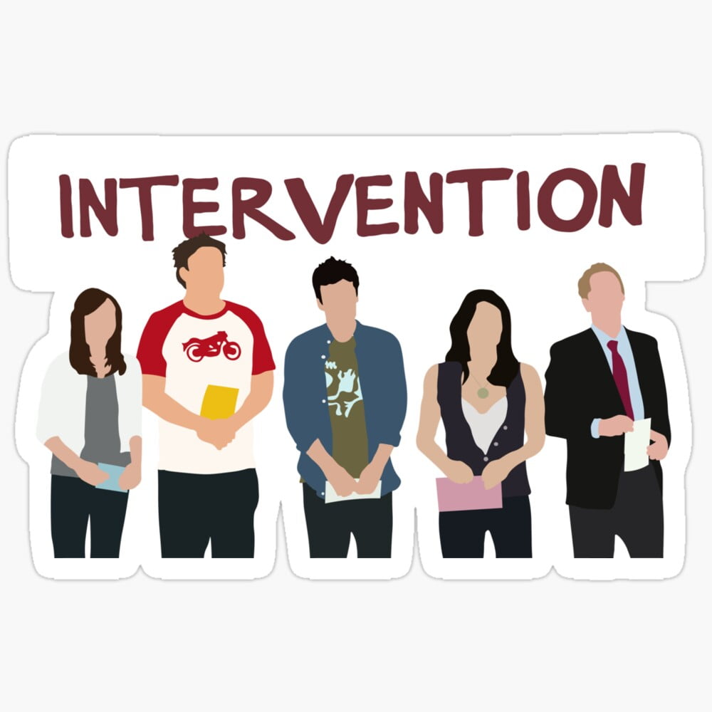 Intervention Sticker Phone Decal Water Bottle Stickers Car Decals ...