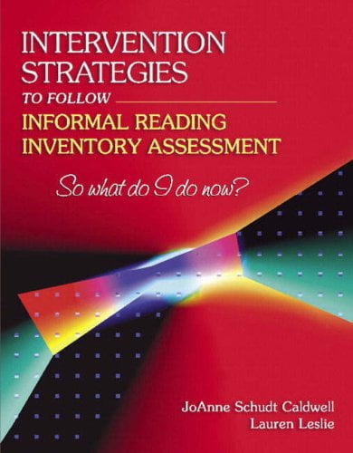 Pre-Owned Intervention Strategies to Follow Informal Reading Inventory ...